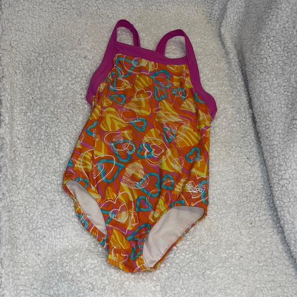 Speedo | Swim | Speedo Girls One Piece Hearts Print Competition ...